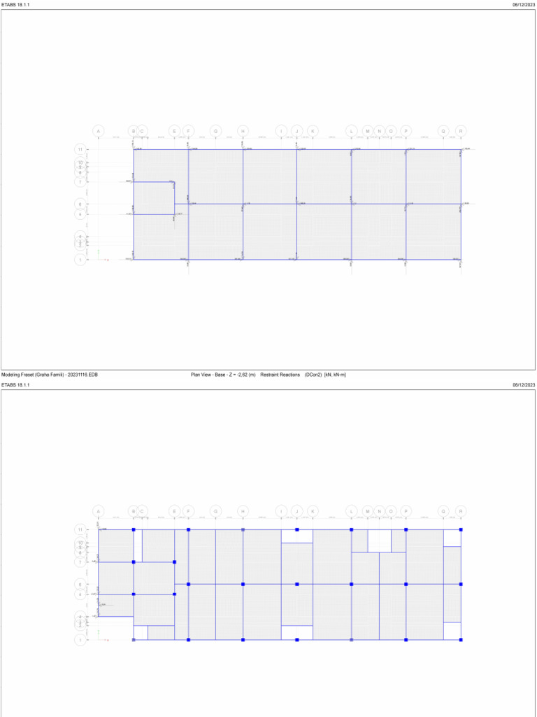 ETABS Structural Analysis Data | PDF