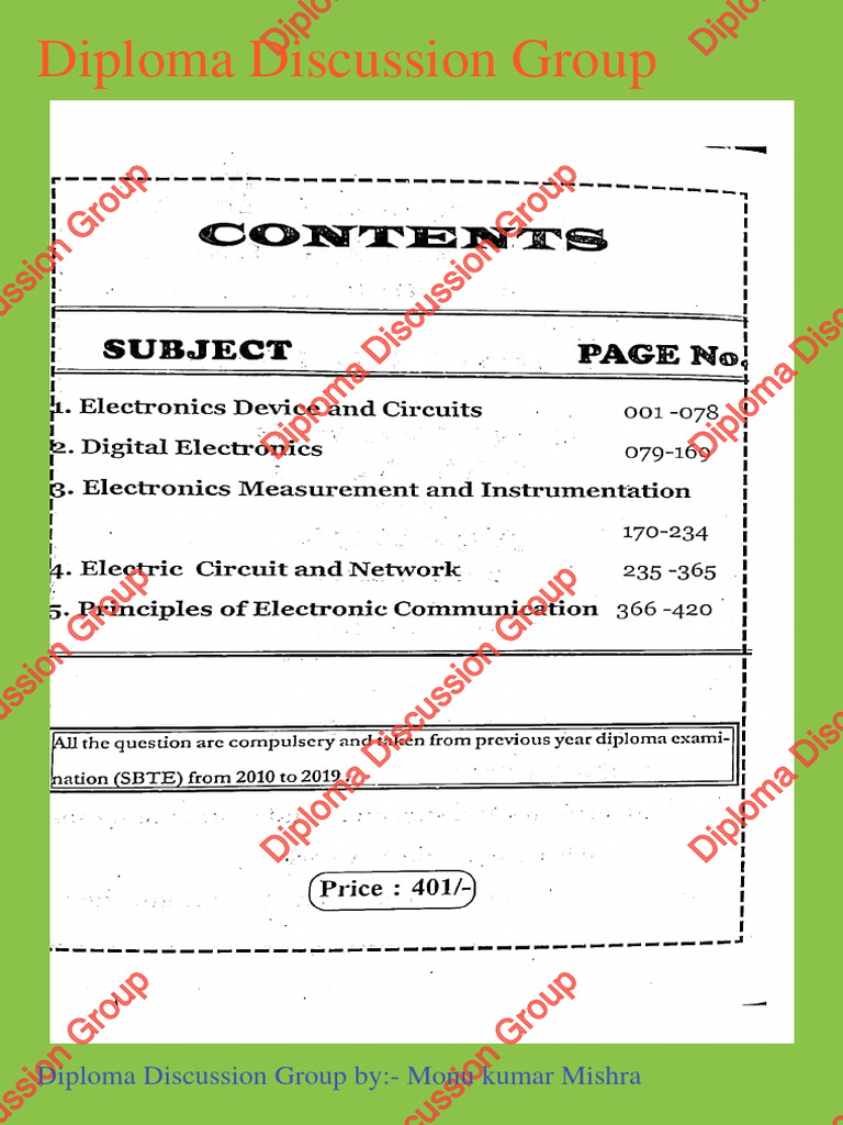 Electronic Devices and Circuit (Venus) | PDF | P–N Junction ...