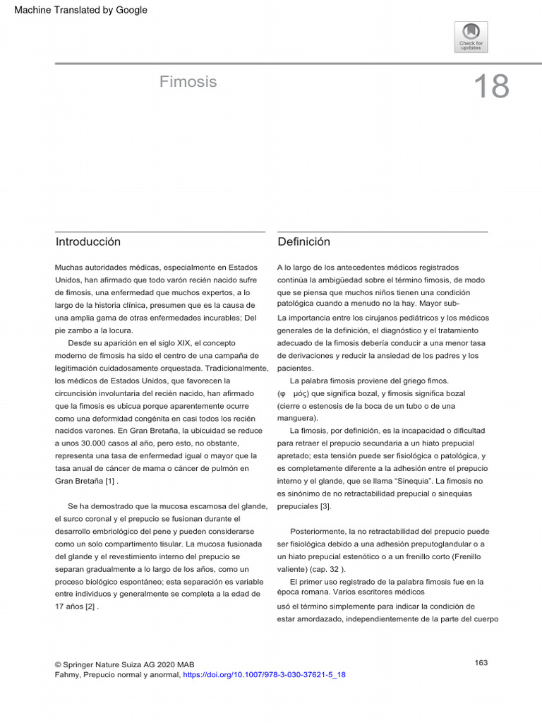 Fimosis y Parafimosis - TO | PDF | Circuncisión | Enfermedades y trastornos