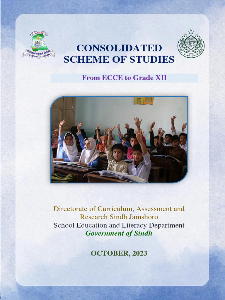 Sindh Scheme Of Studies ECCE XII 2023 24 Final PDF Educational