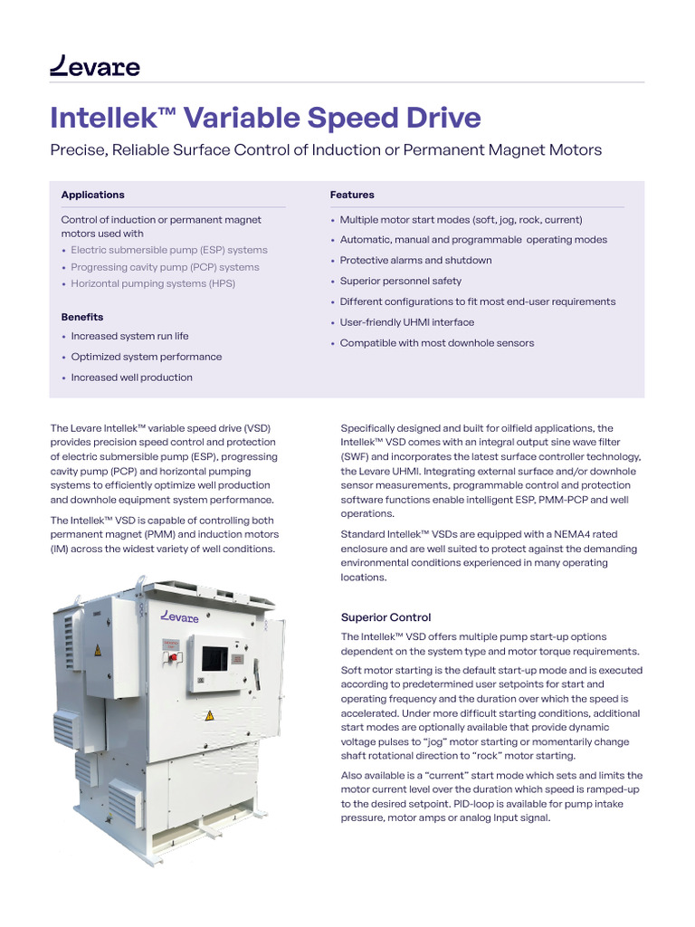 Levare Intellek™ Brochure | PDF | Electric Motor | Pump