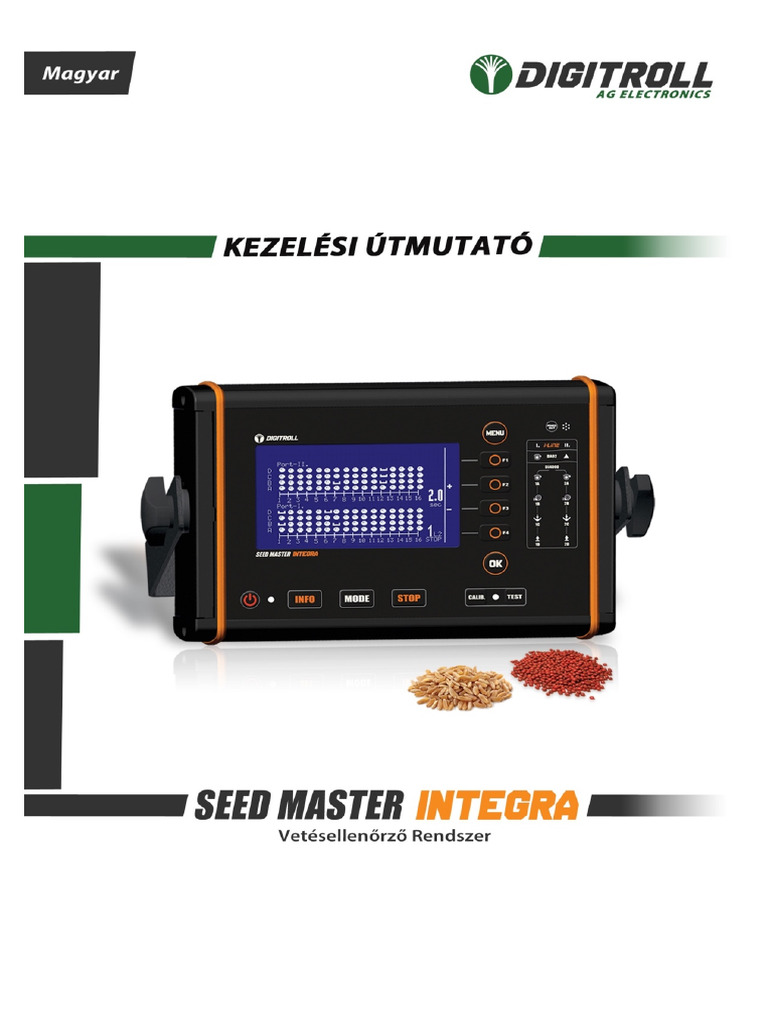 Digitroll Seedmaster Integra Vetésellenörző SMI v2.4x UM (Planter SP GR ...