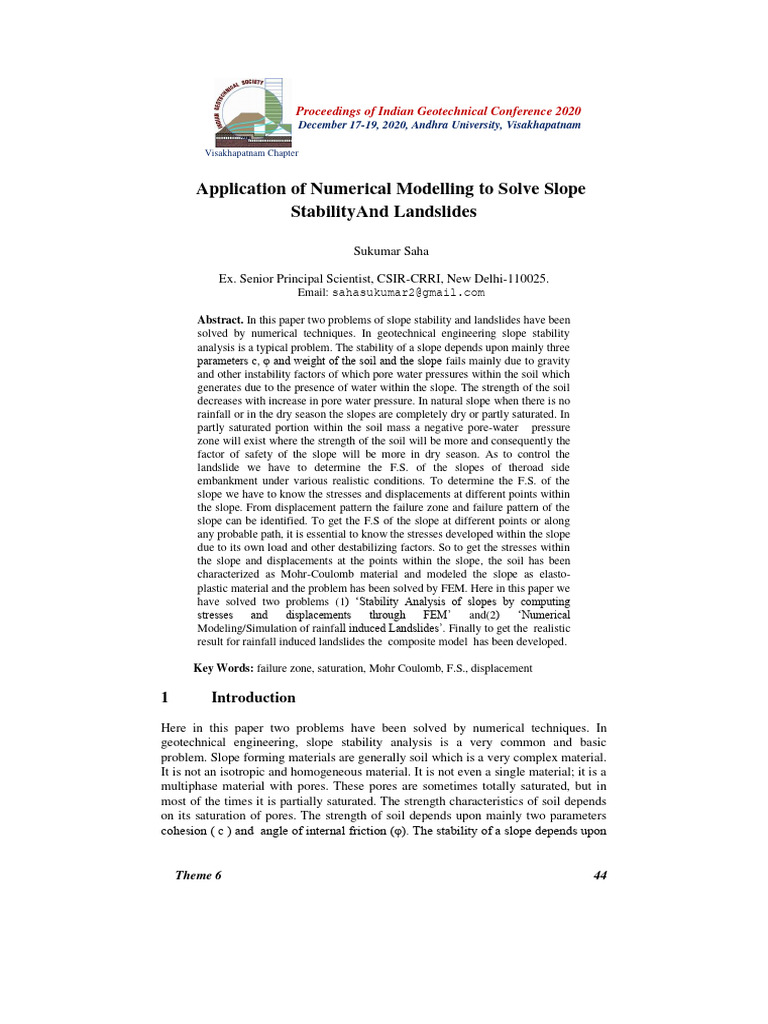 TH 06 07 | PDF | Geotechnical Engineering | Landslide