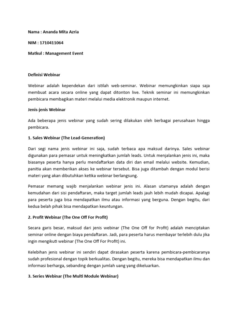 Materi Webinar | PDF