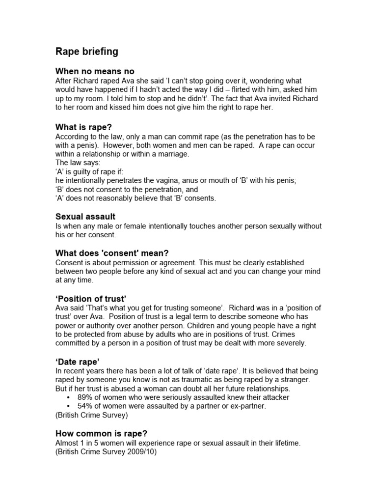 rape | PDF | Rape | Sexual Assault