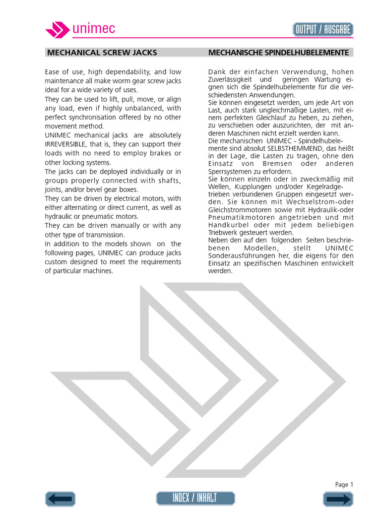 Unimec Catalog | PDF