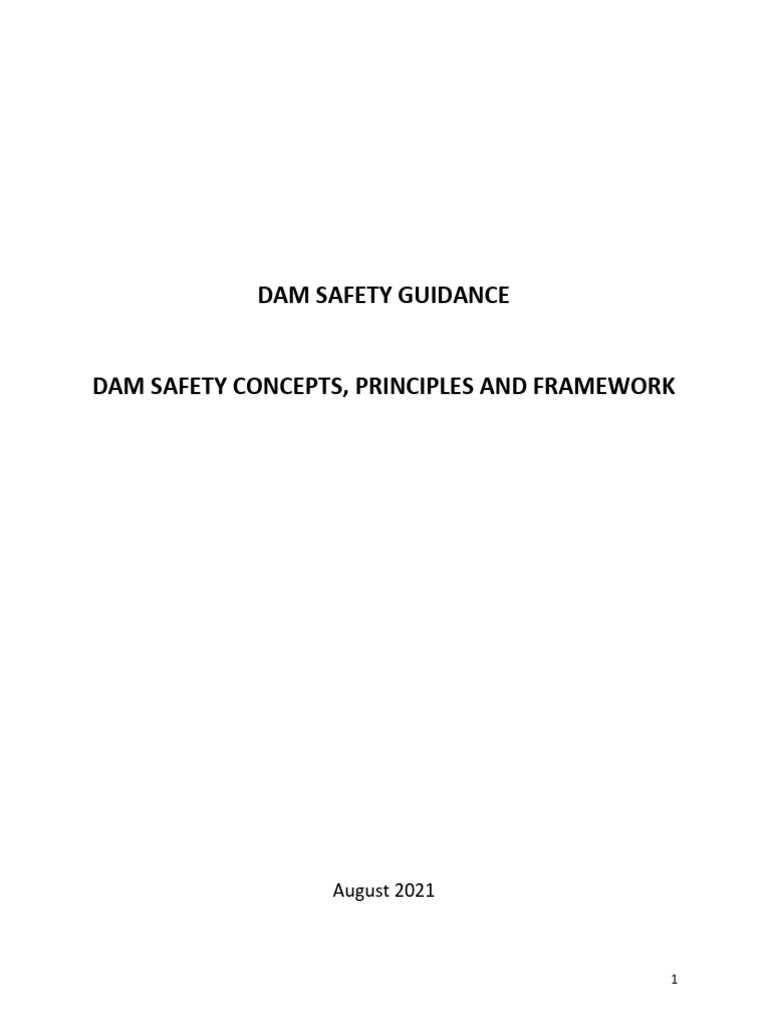 Dam Safety Concepts and Framework | PDF | Safety | Governance