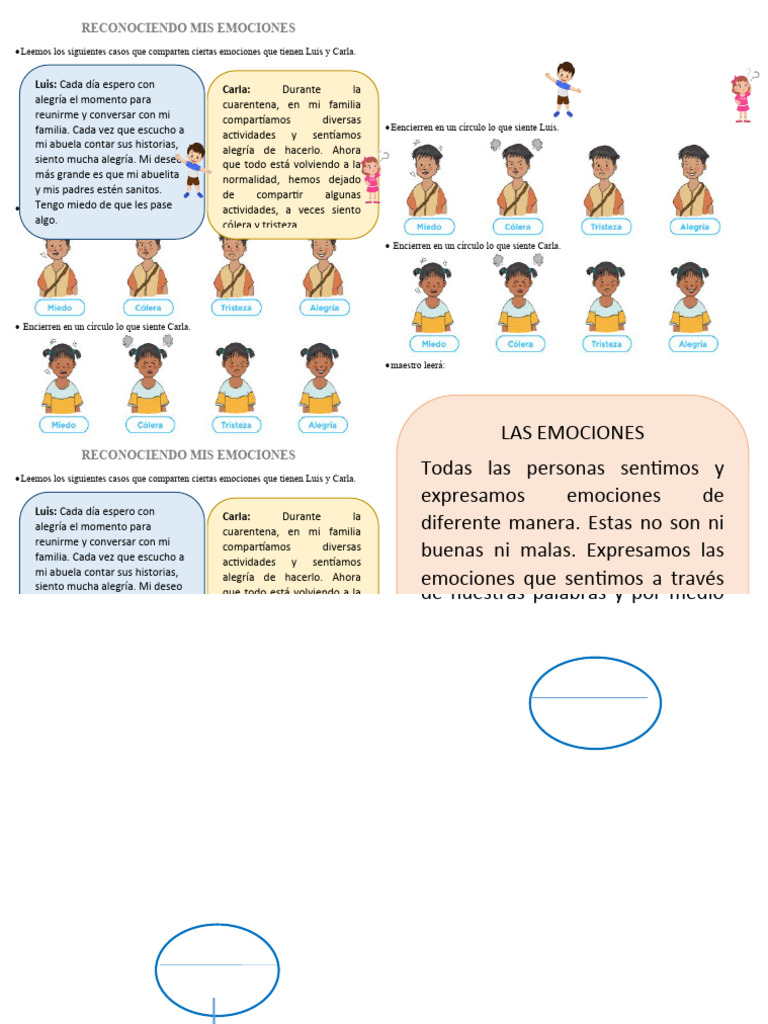 PERSONAL SOCIAL RECON MIS EMOCIONES | PDF | Las emociones | Sicología