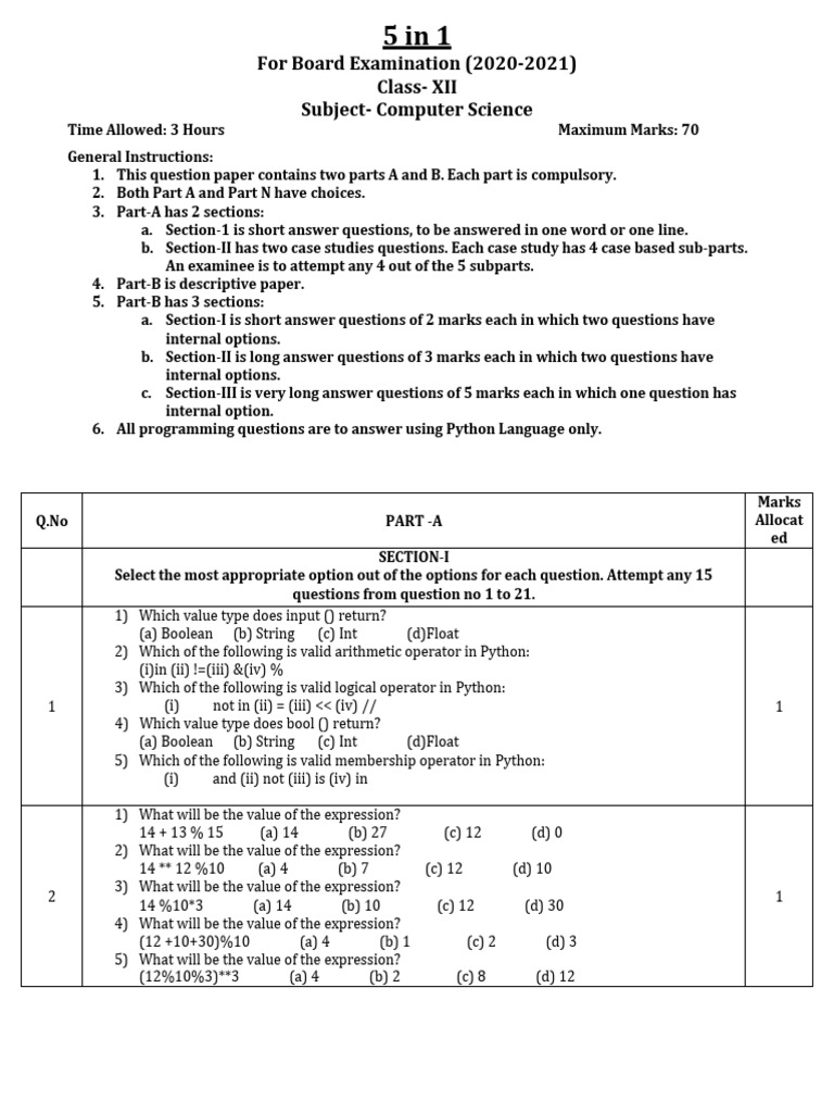 CS 083 Python 5 Sets of Papers | PDF | Computer Network | Network Switch