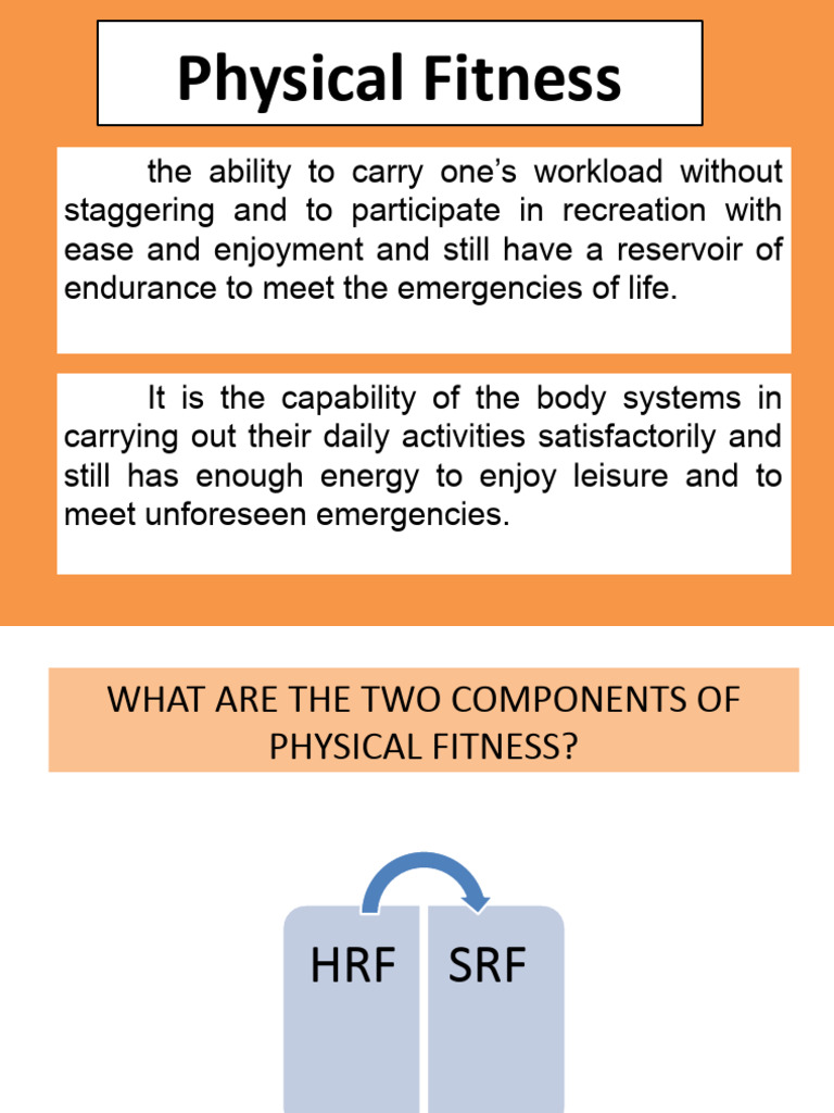 Peh HRF SRF | PDF | Physical Fitness | Skeletal Muscle