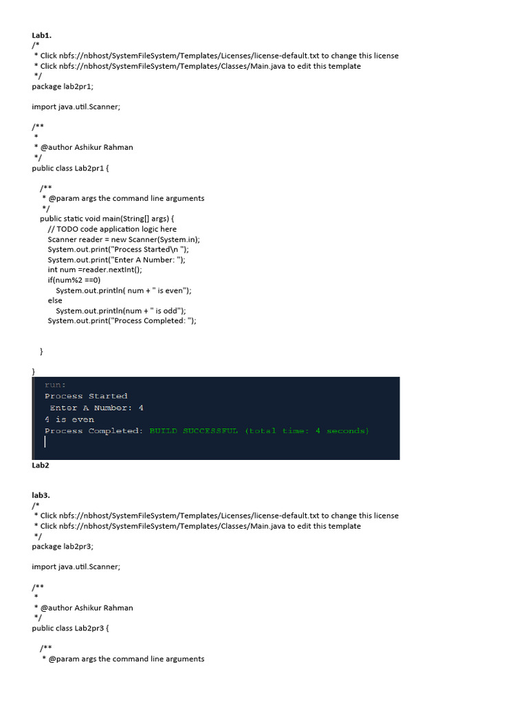 Lab2 Pdf Java Programming Language Systems Engineering