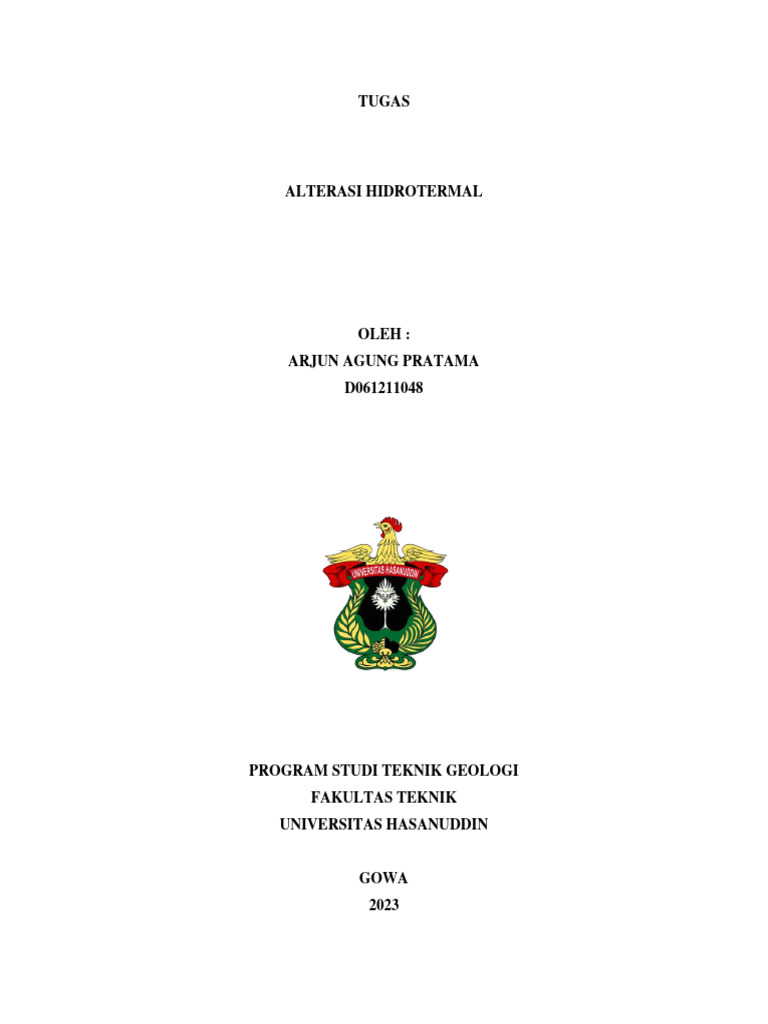 Jenis dan Contoh Endapan Hidrotermal | PDF