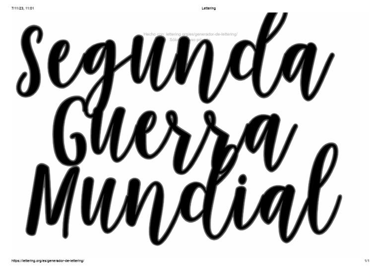 Generador de Lettering y Caligrafía | PDF