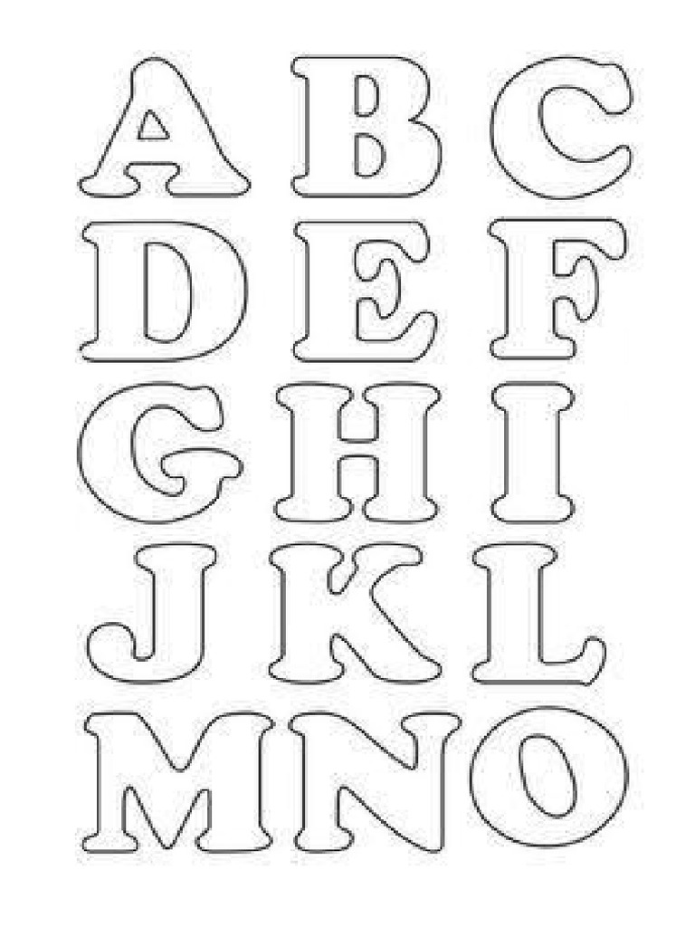 Moldes de Letras | PDF