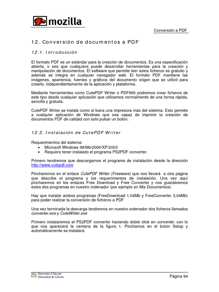 Guía para convertir documentos a PDF | PDF | Archivo de computadora ...