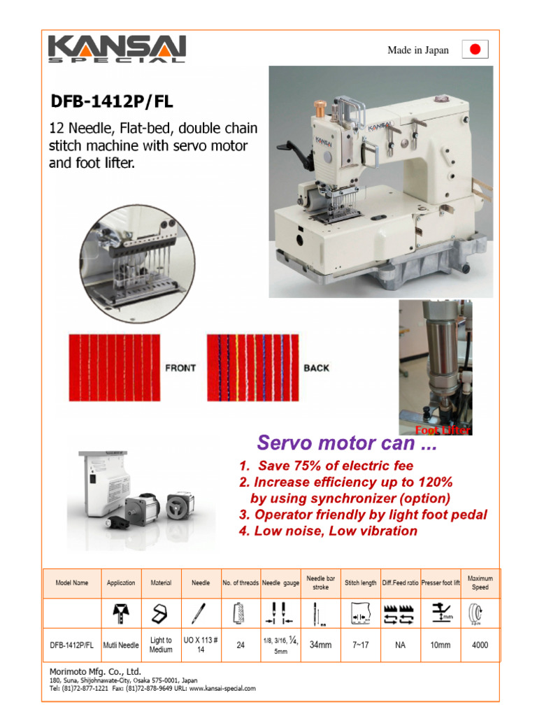 DFB-1412P Servo | PDF