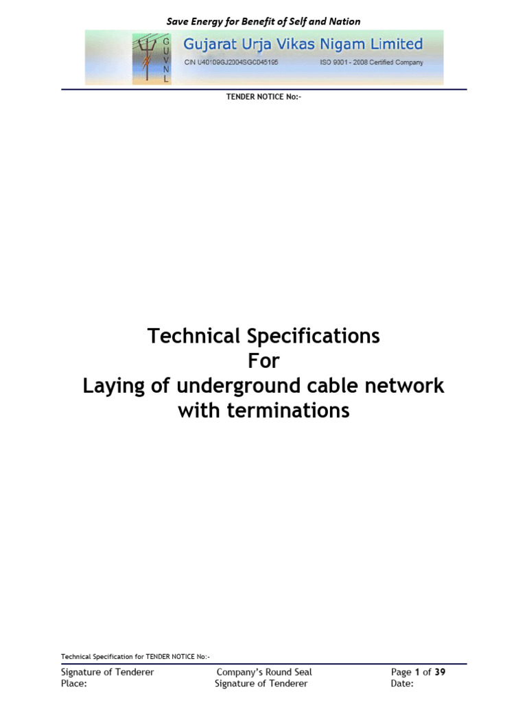 Detail Technical Specification | PDF | Specification (Technical Standard) | Temperature