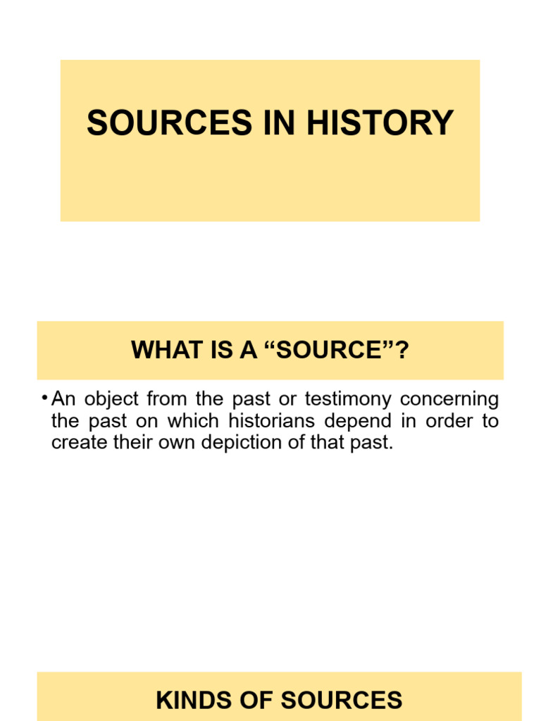 Understanding Historical Sources | PDF | Primary Sources | Information