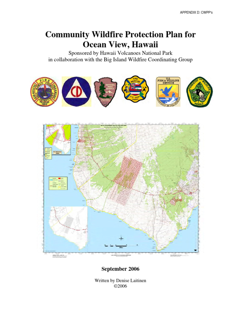 2006_OceanViewCWPP_HWMO | PDF | Wildfire | Fires