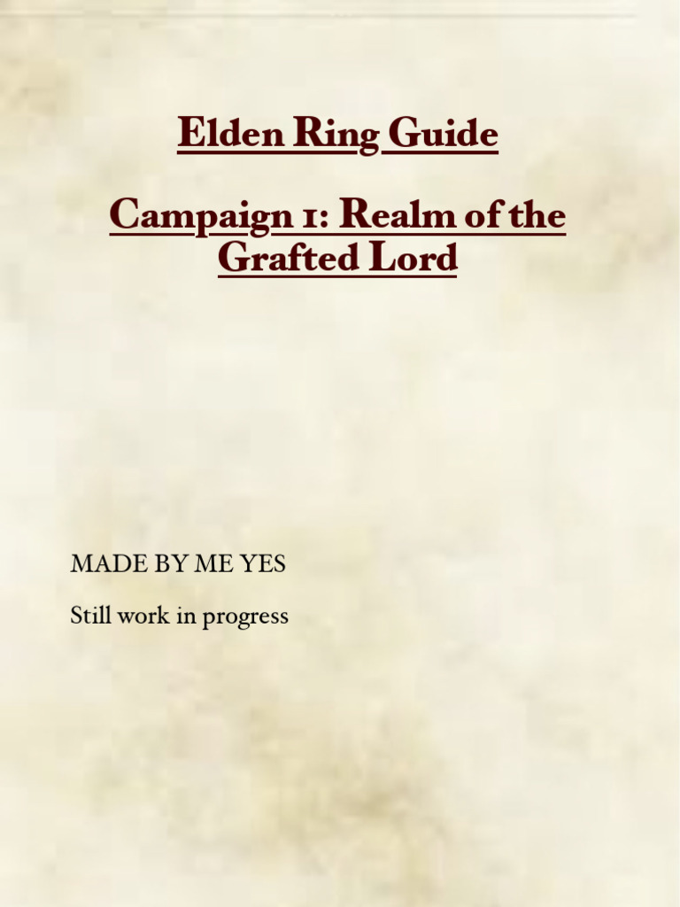 Elden Ring Guide To Everything | PDF | Sword