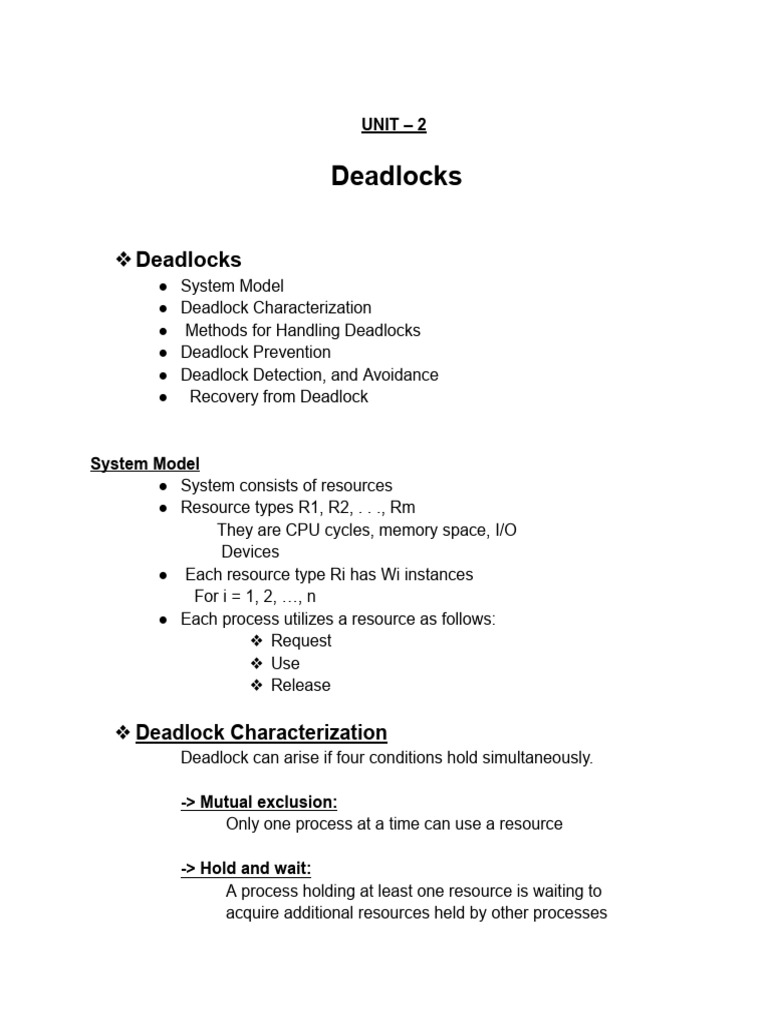 Deadlock Pdf Concurrent Computing Computer Science