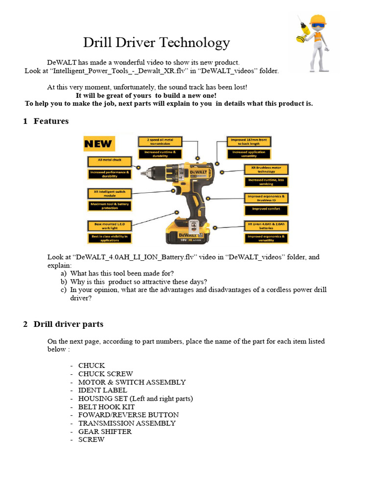 Drill Driver Technology Rev10 | PDF | Manufactured Goods | Mechanical ...