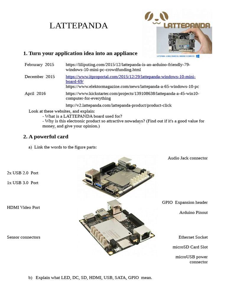 LattePanda v03 | PDF | Usb | Microcomputers