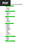 Provinces and Capitals of Region 1 | PDF | Mindanao | Luzon
