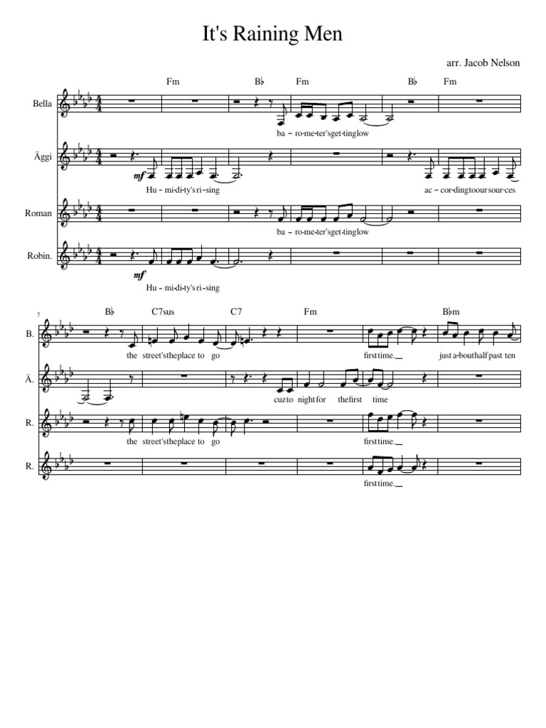 Its Raining Men Vocals | PDF
