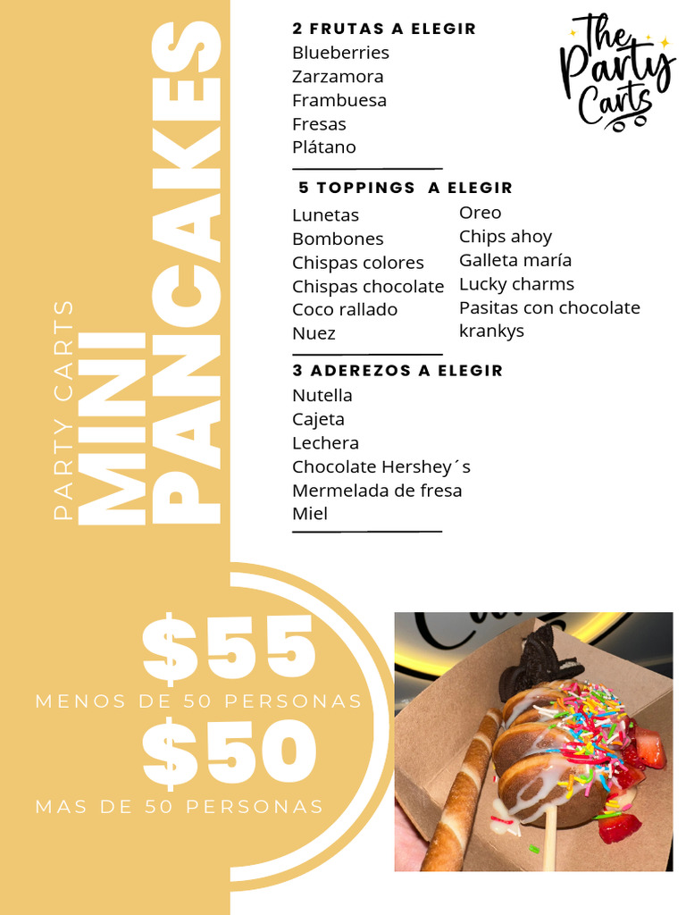 MENU PARTY CARTS 2 | PDF | jamón | Cocina