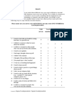 POMS Profile Questionnaire | PDF | Emotions | Psychology