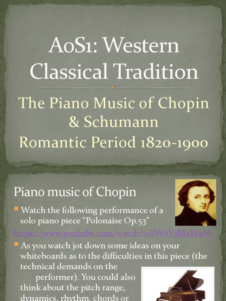 1.western Classical Tradition - Piano Music | PDF | Piano | Frédéric Chopin