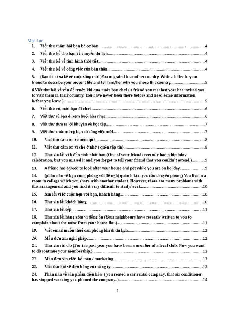 Writing Task 1 Chốt | PDF