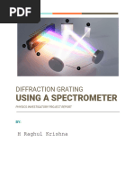 EXP - 08 Diffraction Grating | PDF | Diffraction | Wavelength