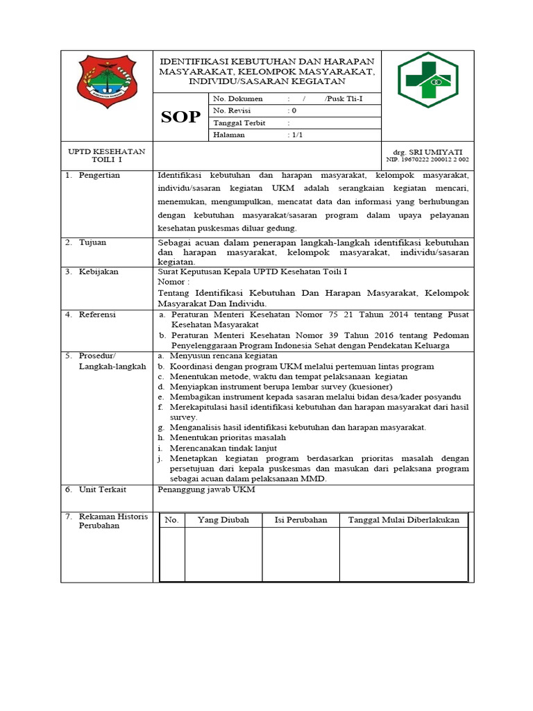 Form. SOP | PDF | Karier & Perkembangan