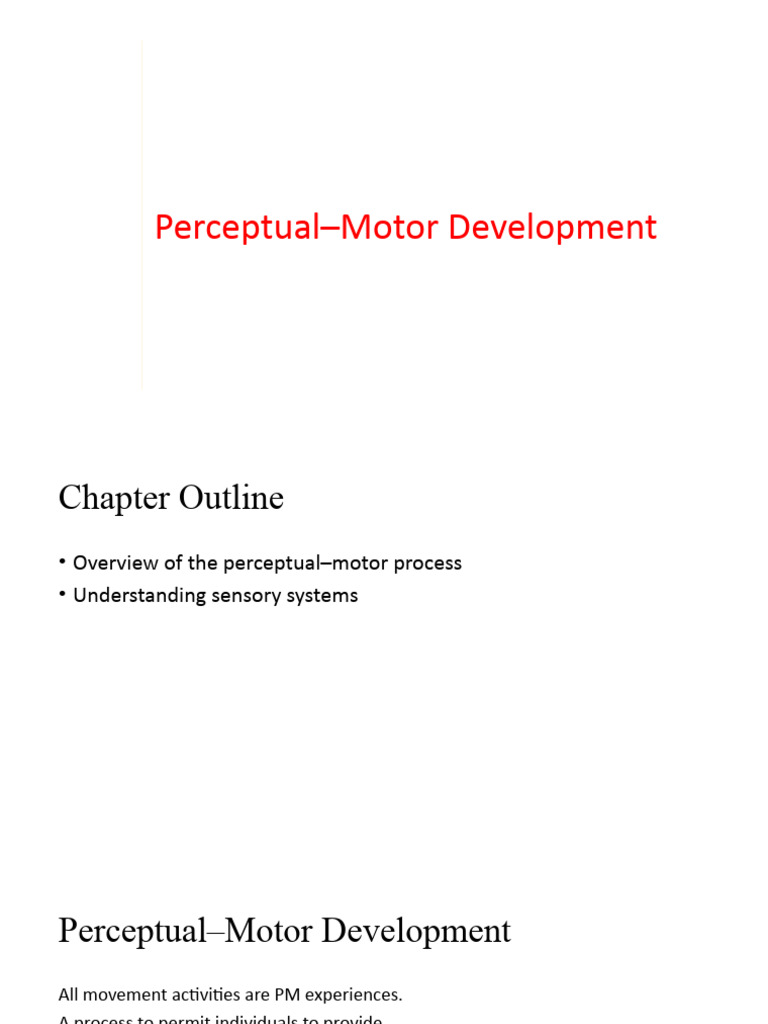 Understanding Perceptual-Motor Skills | PDF | Perception ...