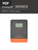 MPPT Solar Charge Controller Manual | PDF | Photovoltaics | Electric Power