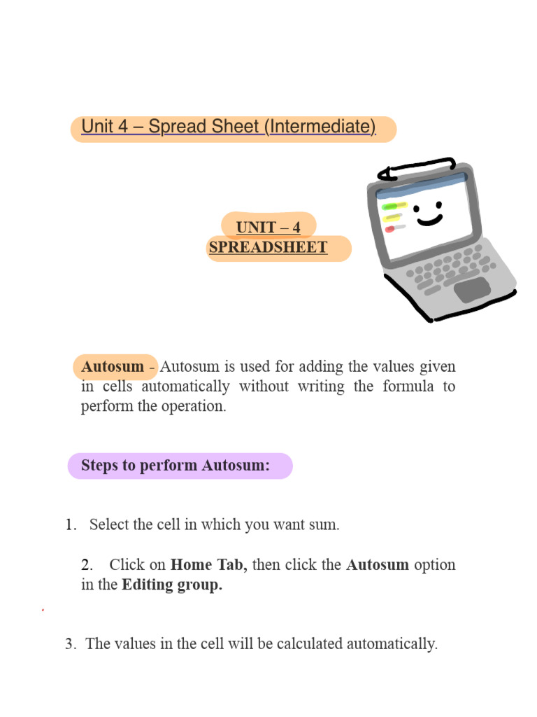 Spreadsheet Intermediate | PDF | Spreadsheet | Chart