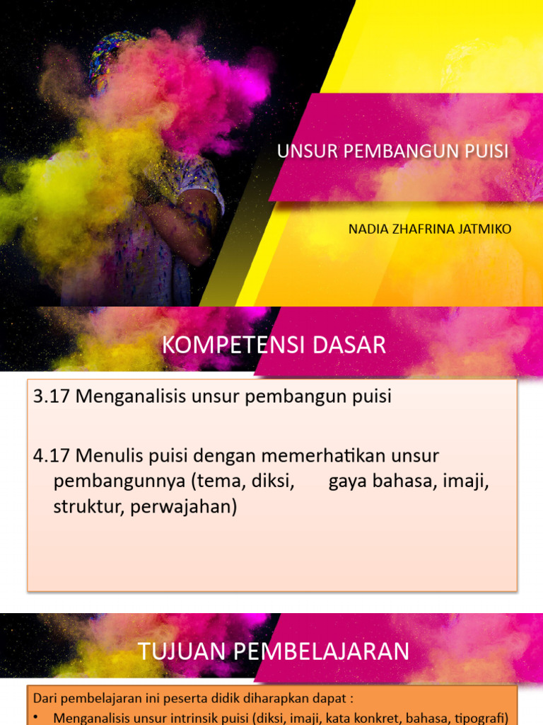 Analisis Unsur Pembangun Puisi | PDF