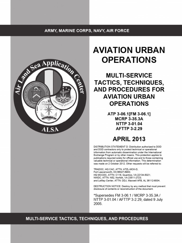 Multi-Service Tactics, Techniques, and Procedures For Aviation Urban ...