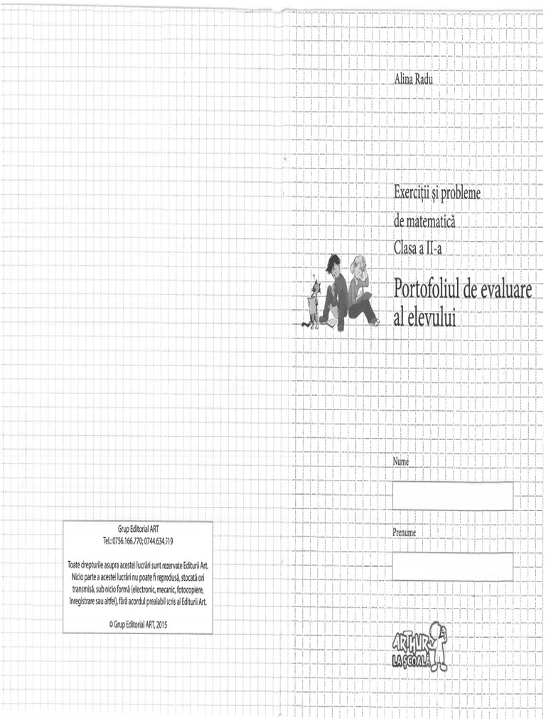 Portofoliu Evaluare Elev Mate Cls 2 | PDF