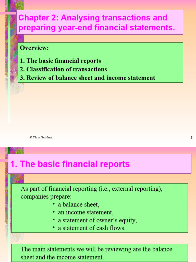 Chapter 2 | PDF | Equity (Finance) | Balance Sheet