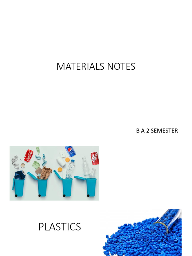 Materials Notes Sem 2 | Download Free PDF | Varnish | Paint