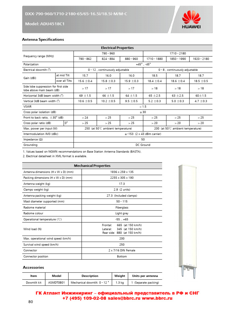 ADU4518C1 | PDF | Decibel | Antenna (Radio)