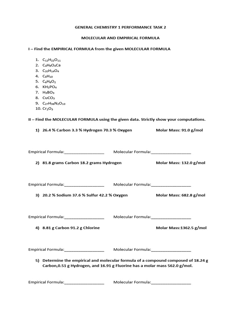 GENERAL-CHEMISTRY-1-PERFORMANCE-TASK-2 | PDF