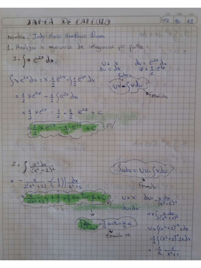 TAREA DE CALCULO #4 (1) | PDF