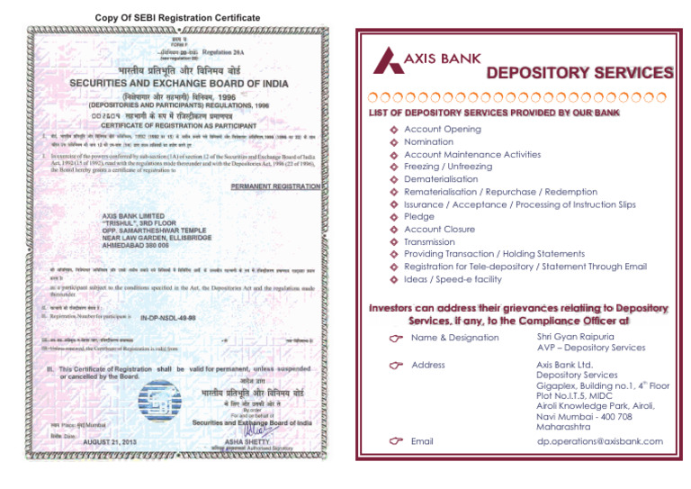 Sebi Certificate | PDF