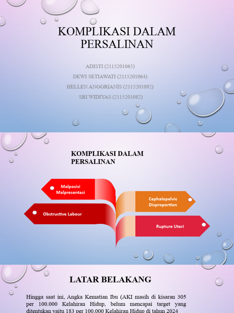 Komplikasi Persalinan (Malposition Malpresentasi) | PDF | Sains ...