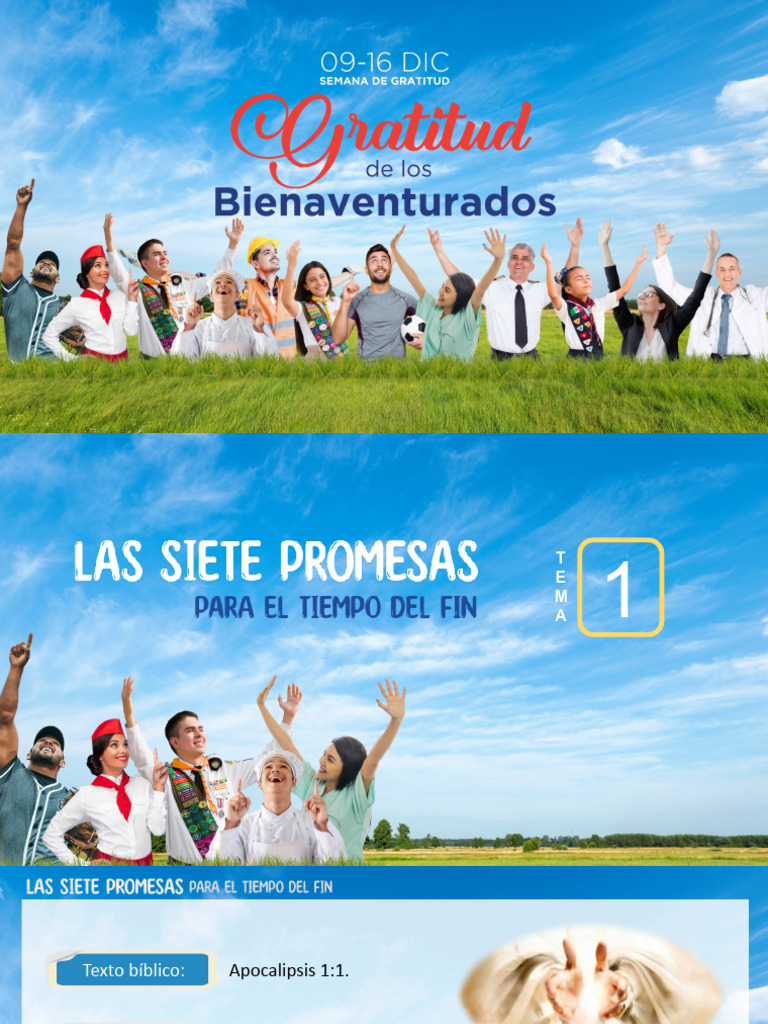Tema 1 Las 7 promesas ... | PDF | Libro de revelación | Bienaventuranzas