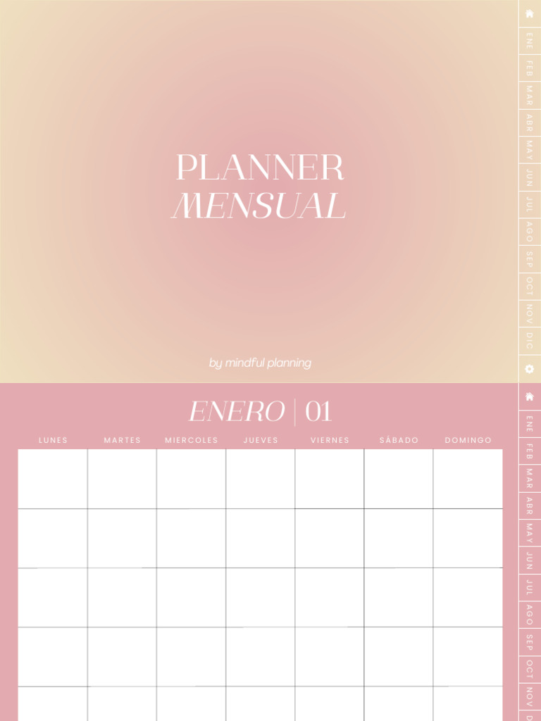Planner Mensual Digital | PDF